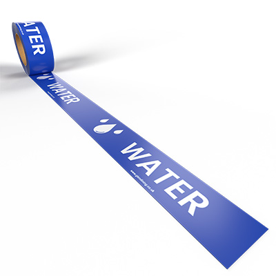 Cold Water Pipe Marker Tape | Glendining Signs