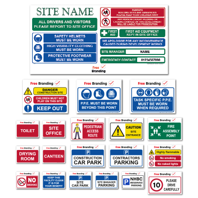 Site Sign Packs | Construction Signs | Glendining Signs